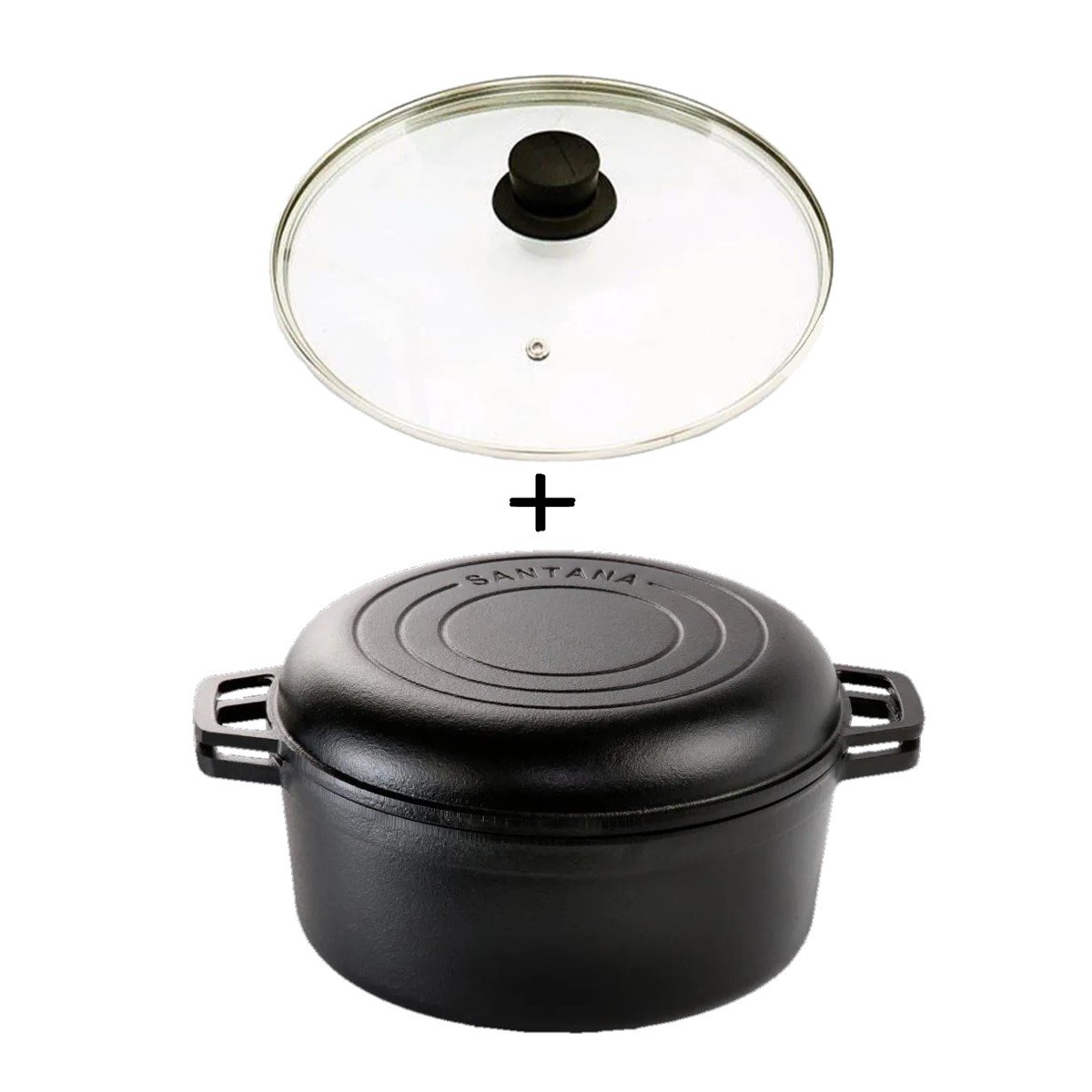 Conjunto Multiuso Duo Caçarola e Frigideira em Ferro TV 24cm ...