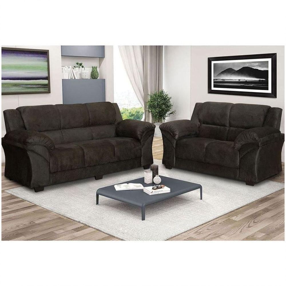 Sofá Parana 2 E 3 Lugares Paris Marrom | MadeiraMadeira