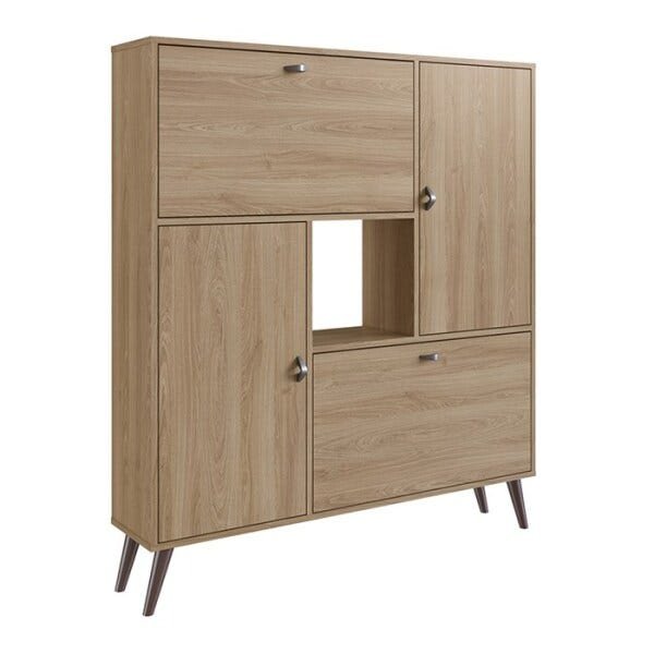 Sapateira Multiuso 04 Portas SP050 Oak Completa Moveis | MadeiraMadeira