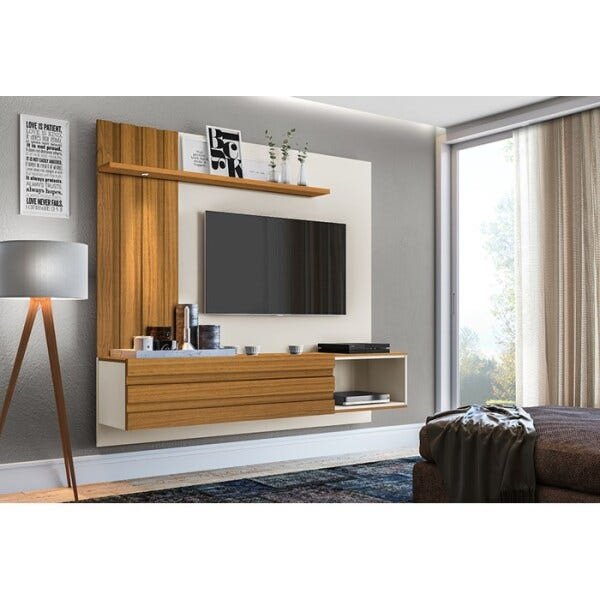 Painel Bancada para TV 58 Polegadas Sao Paulo Carvalho Off White Lpa ...