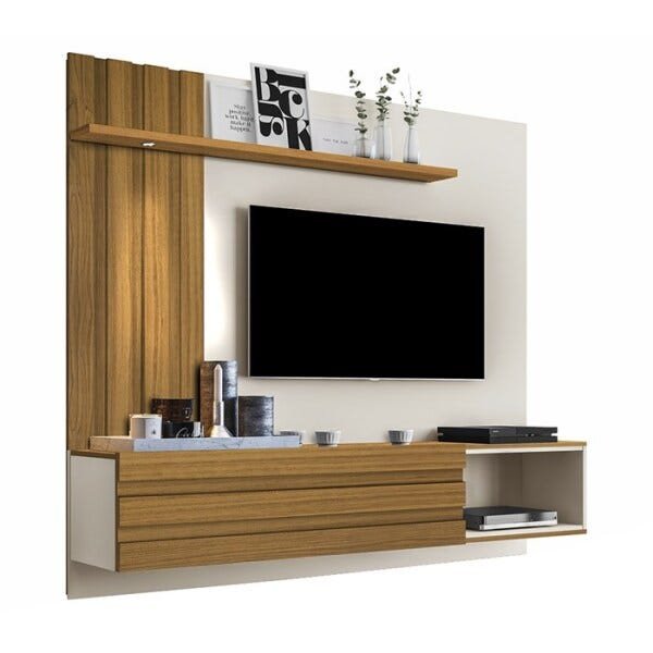 Painel Bancada para TV 58 Polegadas Sao Paulo Carvalho Off White Lpa ...