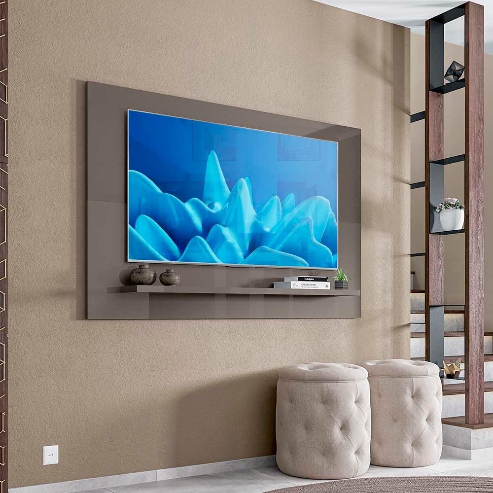 Painel Para TV De Até 60 Polegadas Cinza Pérola Safira Casa D ...