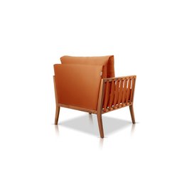 Poltrona Jade Tecido Veludo Terracota 20 | MadeiraMadeira