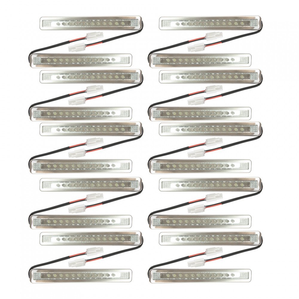 Kit Lâmpada Led Retangular - 20 peças | MadeiraMadeira