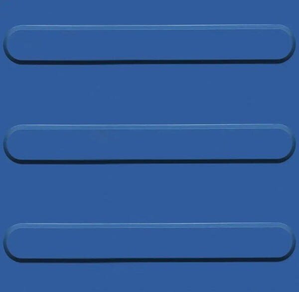 Kit 10 Piso Tátil Direcional em PVC Azul | MadeiraMadeira