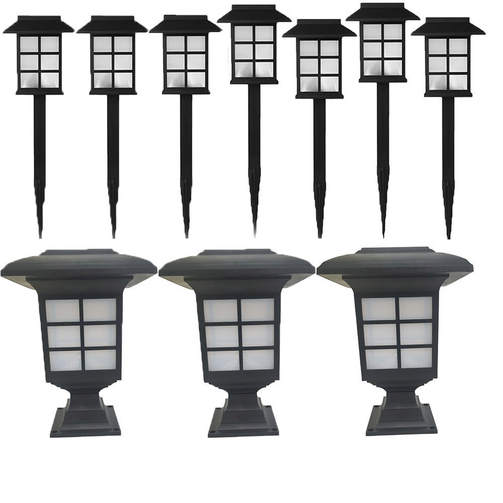 Luminaria Solar Oriental Spot Balizador Kit 10 Uni Decoraçao Iluminaçao ...