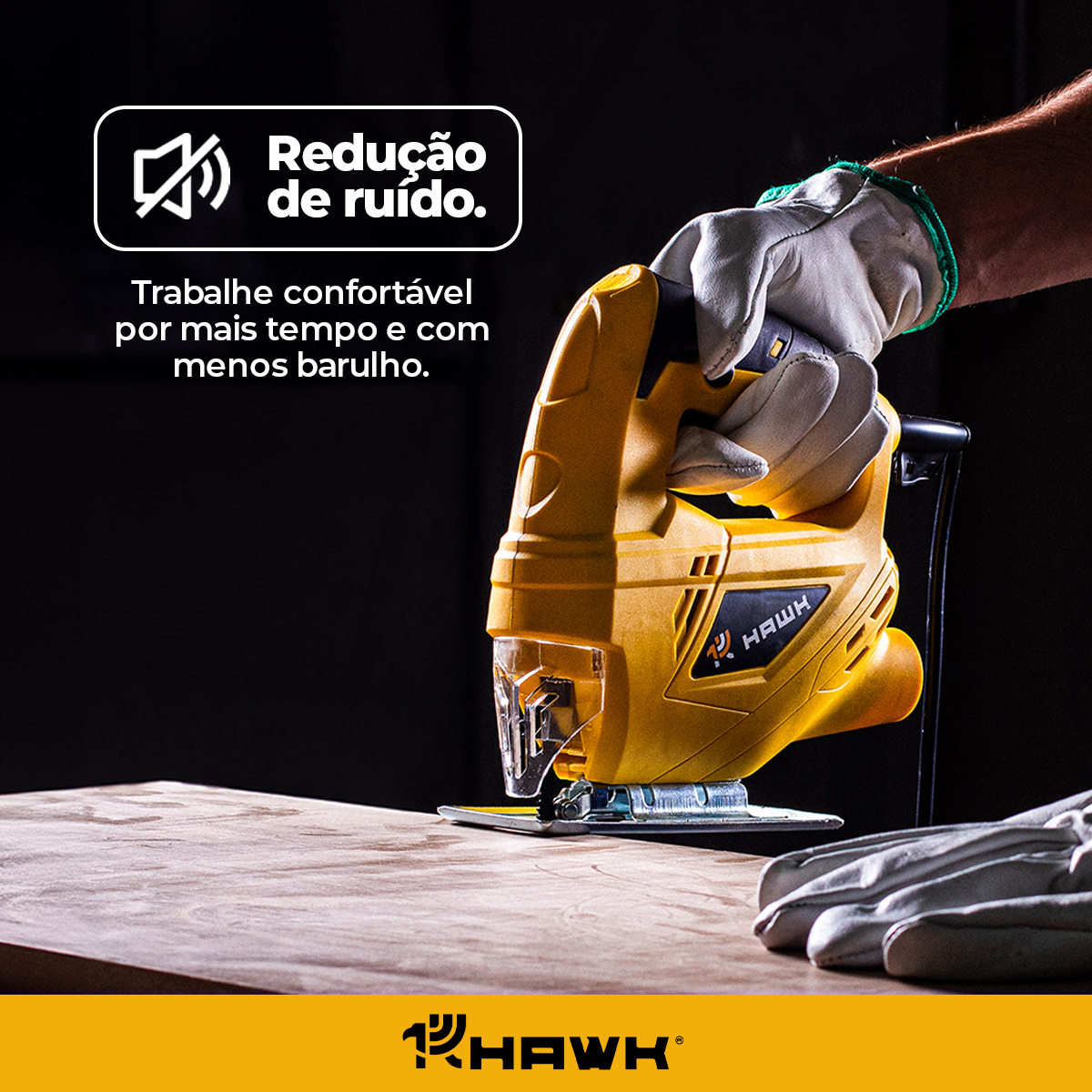 Serra Tico-tico 400w com Lamina de Corte 127v Hw2050 Hawk | MadeiraMadeira