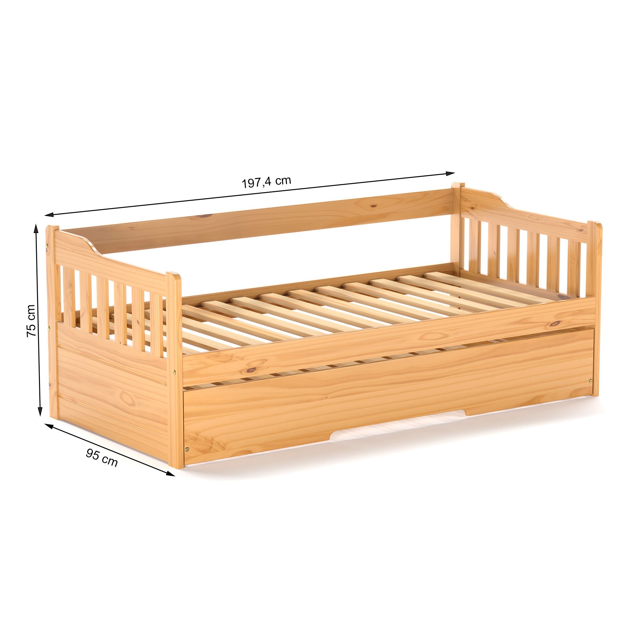Bicama Infantil Madeira Macica Mel Exclusivo Mobilistore CS005-03 ...