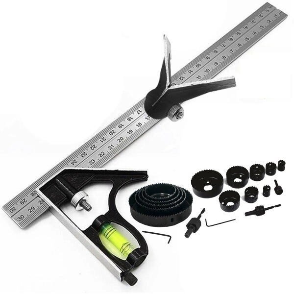 Esquadro Combinado Marceneiro + Esquadro para Madeira Bônus ...