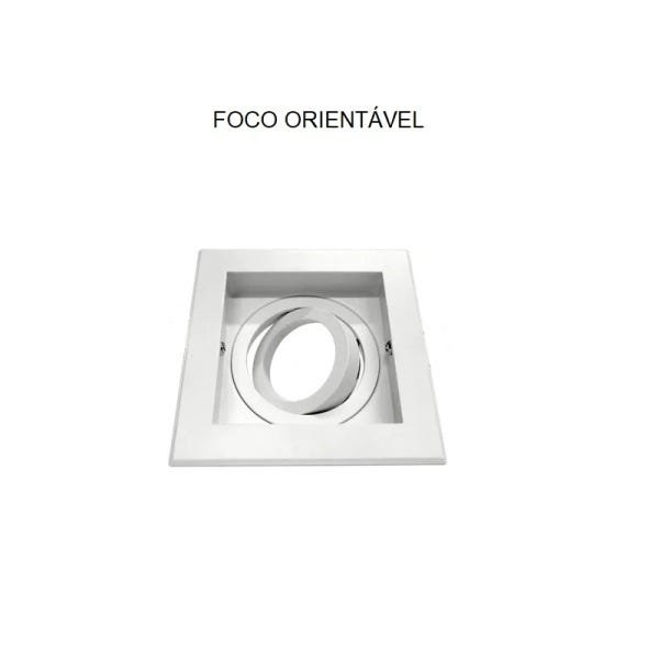 Spot Quadruplo Embutir Quadrado Recuado Branco para Ar111 Gu10 | MadeiraMadeira