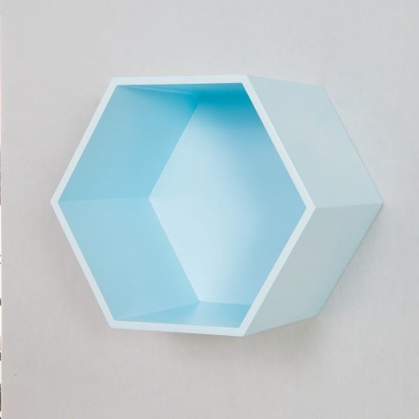 Nicho Colméia Hexagonal Azul | MadeiraMadeira