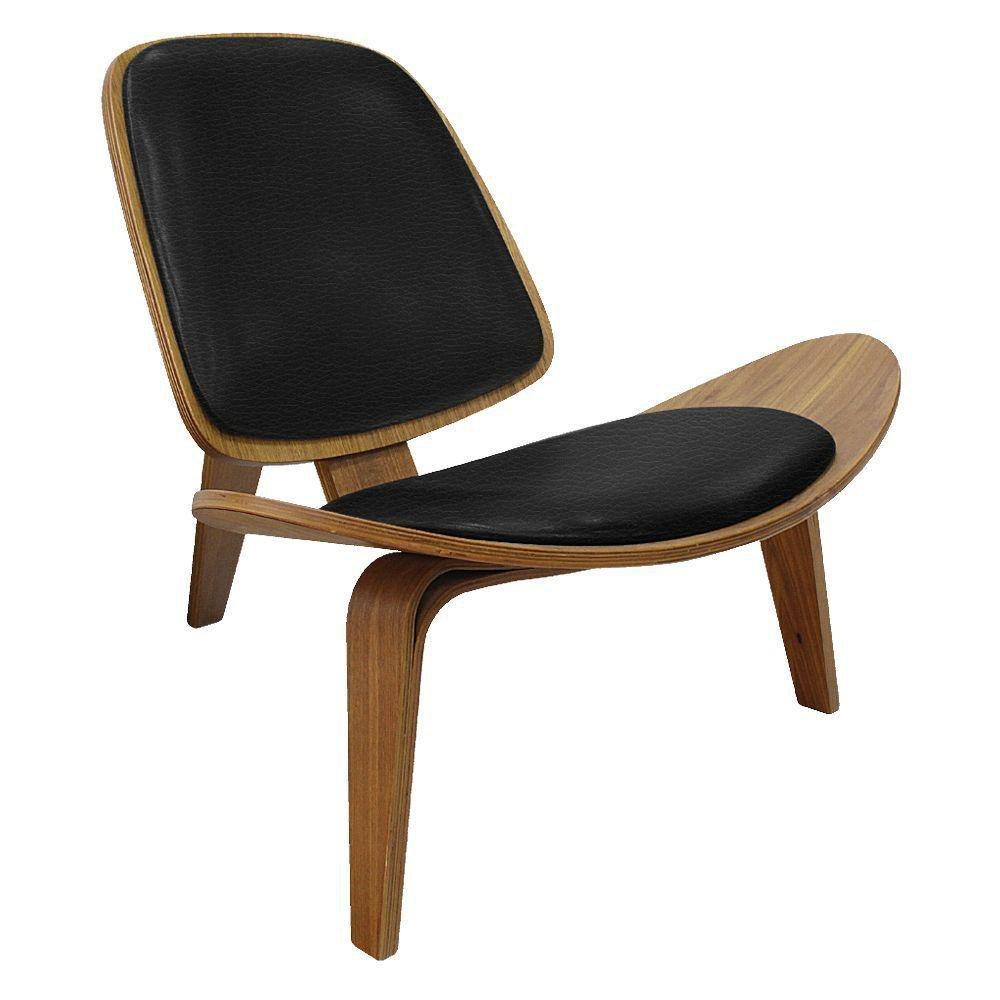 Poltrona Shell Preto | MadeiraMadeira