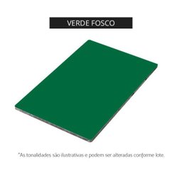 Chapa de ACM - Verde Fosco - 1.22 x 5m - 3mm | MadeiraMadeira