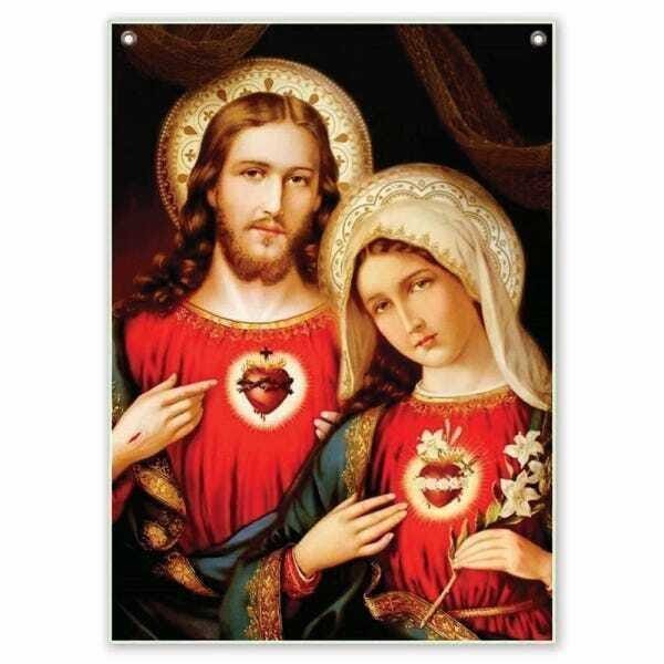 Panô Decorativo Jesus e Maria - Banner | MadeiraMadeira