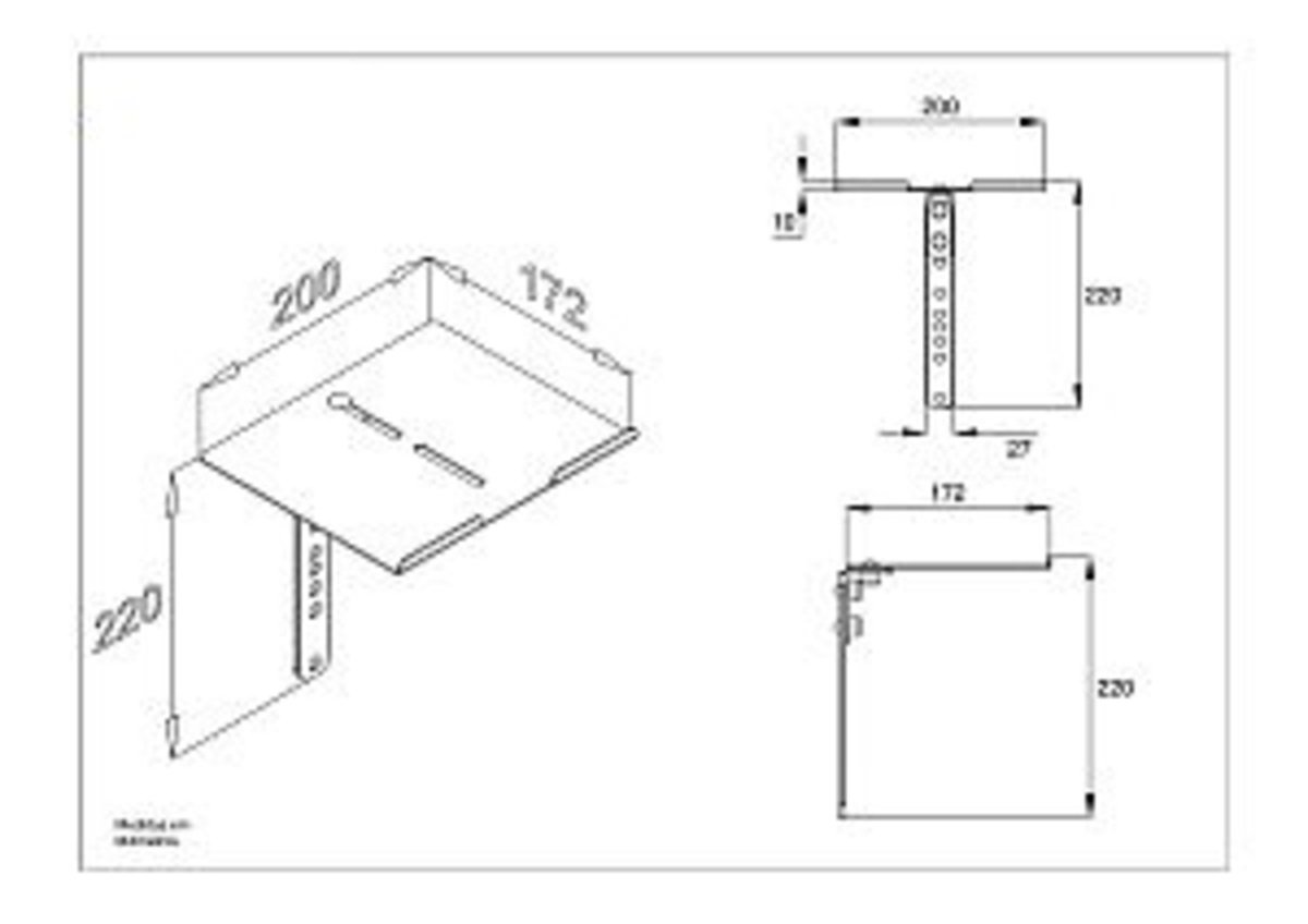 SDVD AERO Suporte para conversor digital e/ou acessórios. Cor: Preto ...