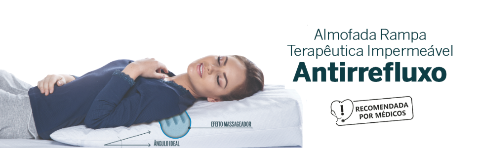 Travesseiro Anti Refluxo Adulto Fibrasca Impermeável | MadeiraMadeira