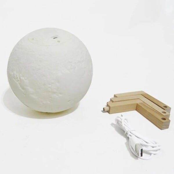 Luminária Super Lua Cheia Abajur Touch de Mesa Iluminaçao LED Decoraçao ...
