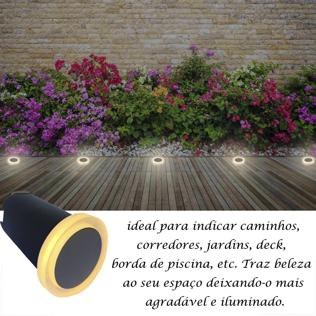 16 Un Embutido De Piso Led 1w Inox Deck Escada Externo Ali63 ...