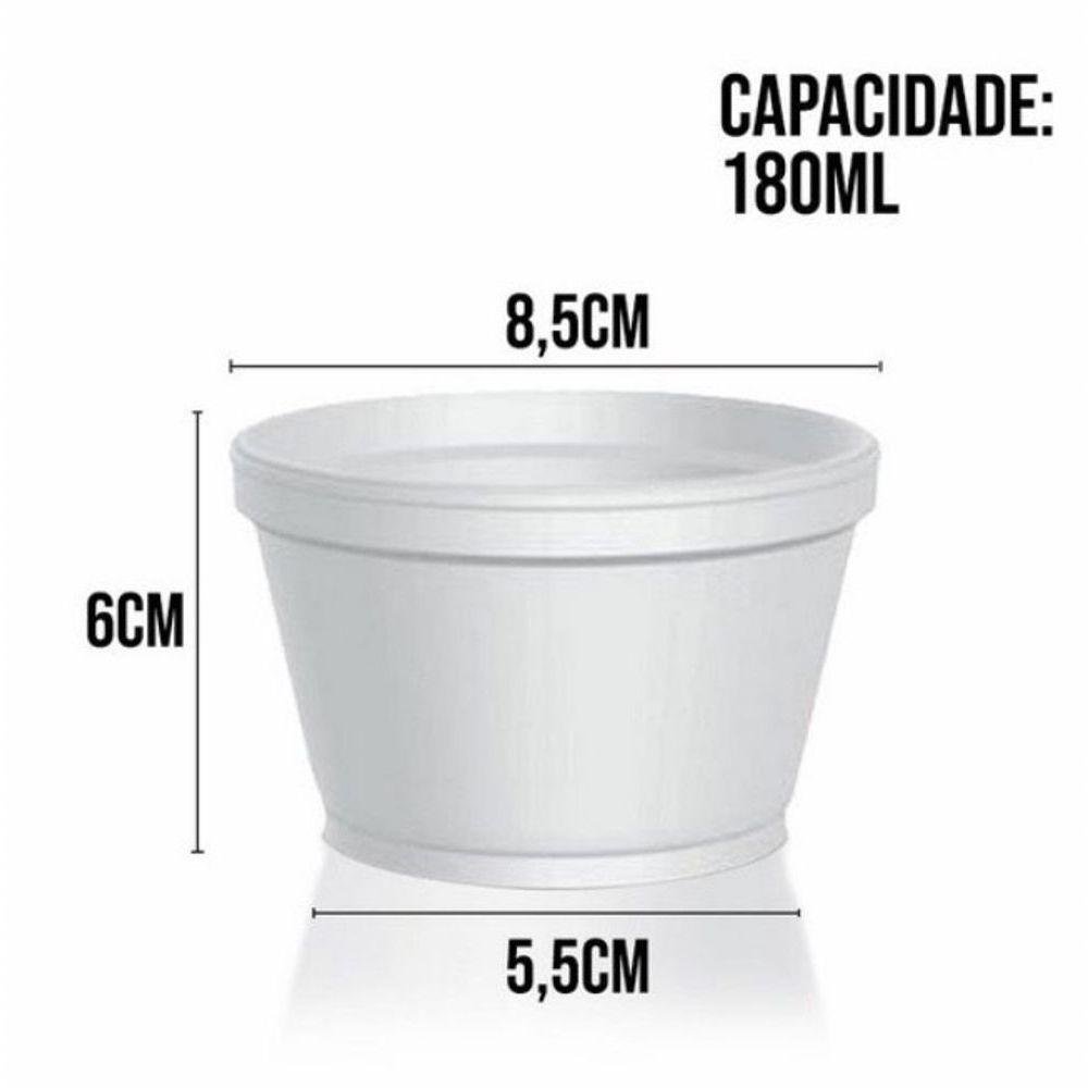 Pote Térmico Isopor 180 Ml Caixa C/ 1000 Unidades Copobras | MadeiraMadeira