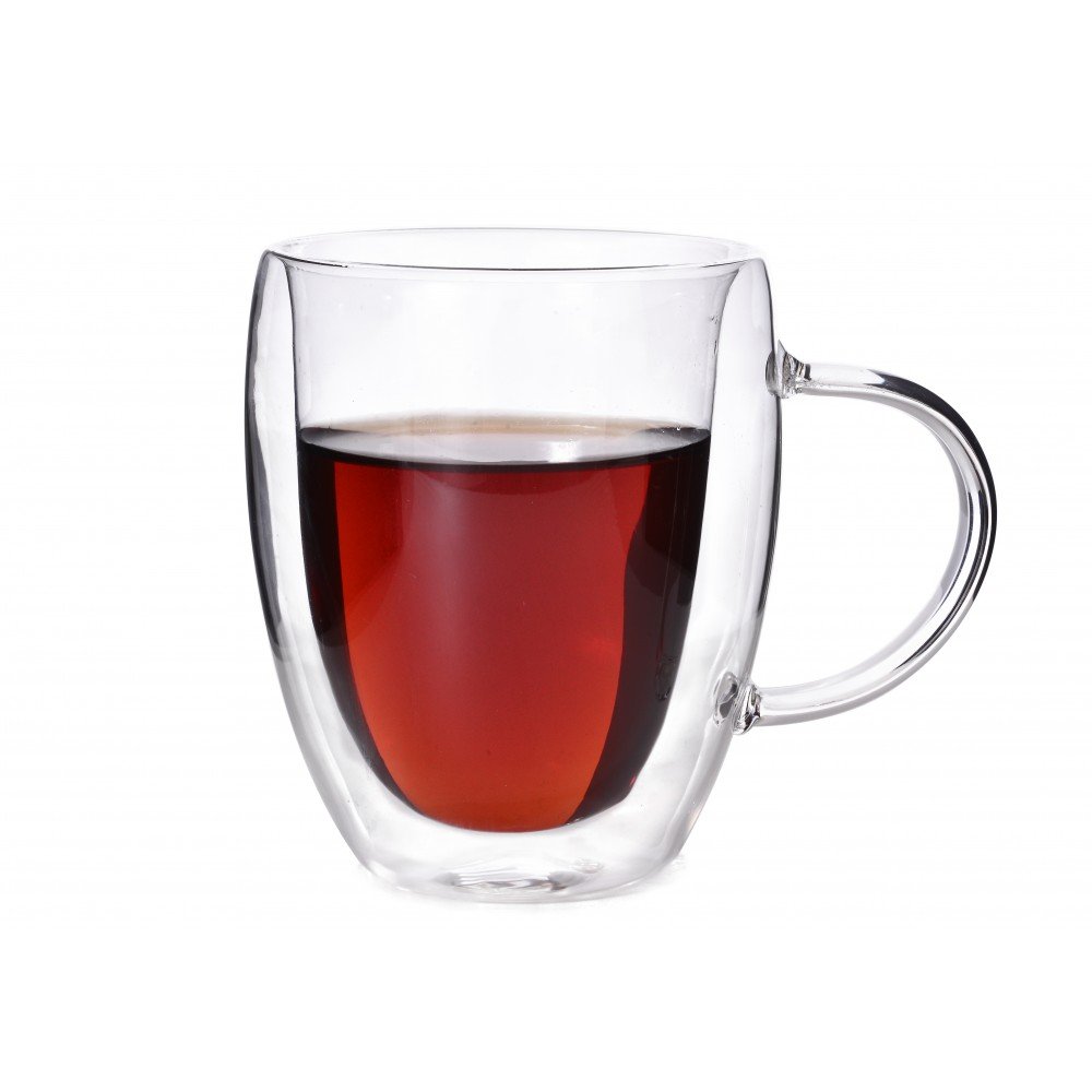 Copo Vidro Duplo Chaud 350ml - Rio de Ouro | MadeiraMadeira