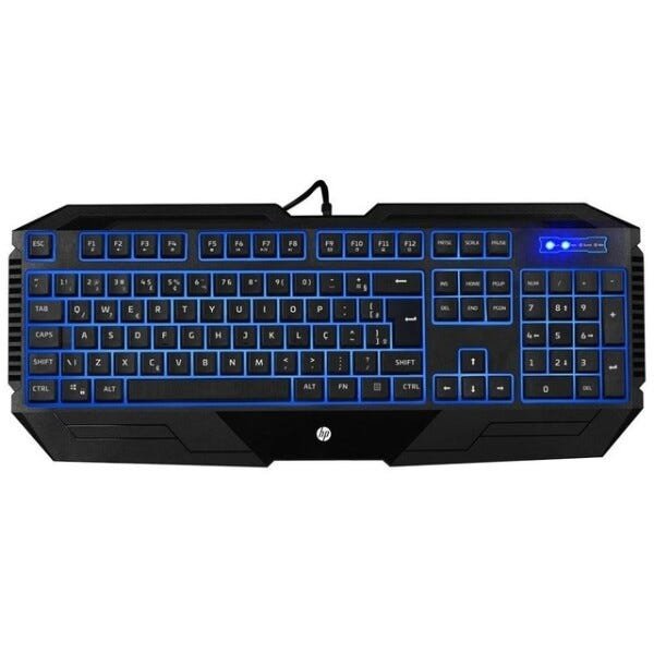TECLADO HP GAMER LED USB K110 PRETO | MadeiraMadeira