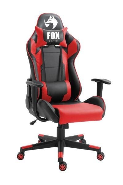 Cadeira Fox Racer Gamer Arctic Vermelha | MadeiraMadeira
