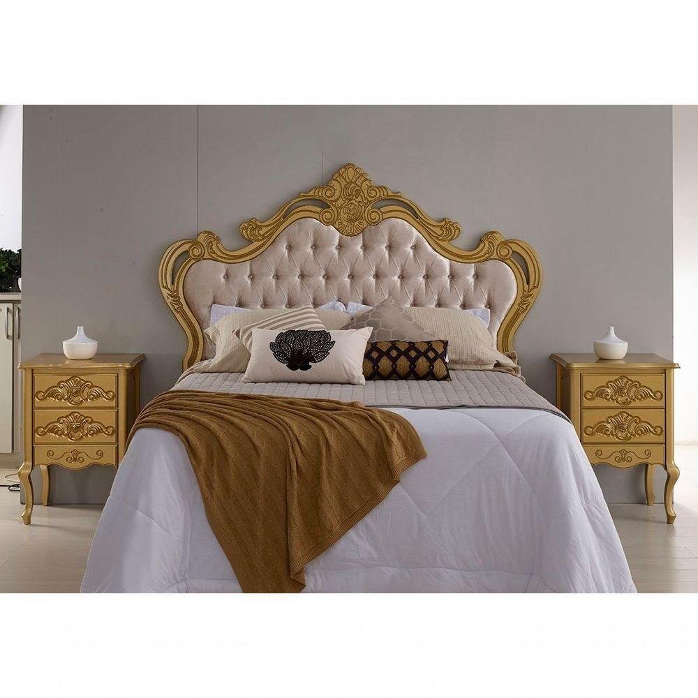 Cabeceira Clássica Genova Casal - Fleischmann Dourado - 67046 ...