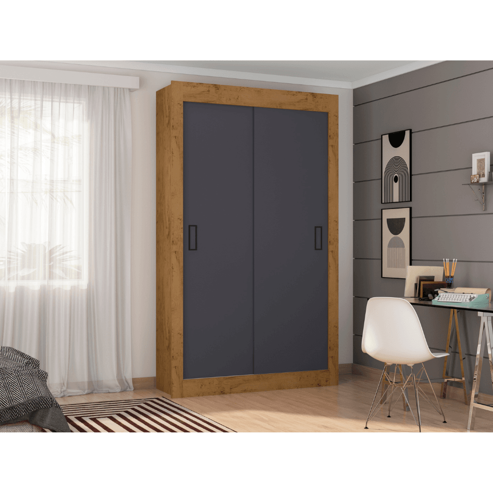 Guarda Roupa 22020 2 Portas Freijó e Carbono / Freijó Araplac ...