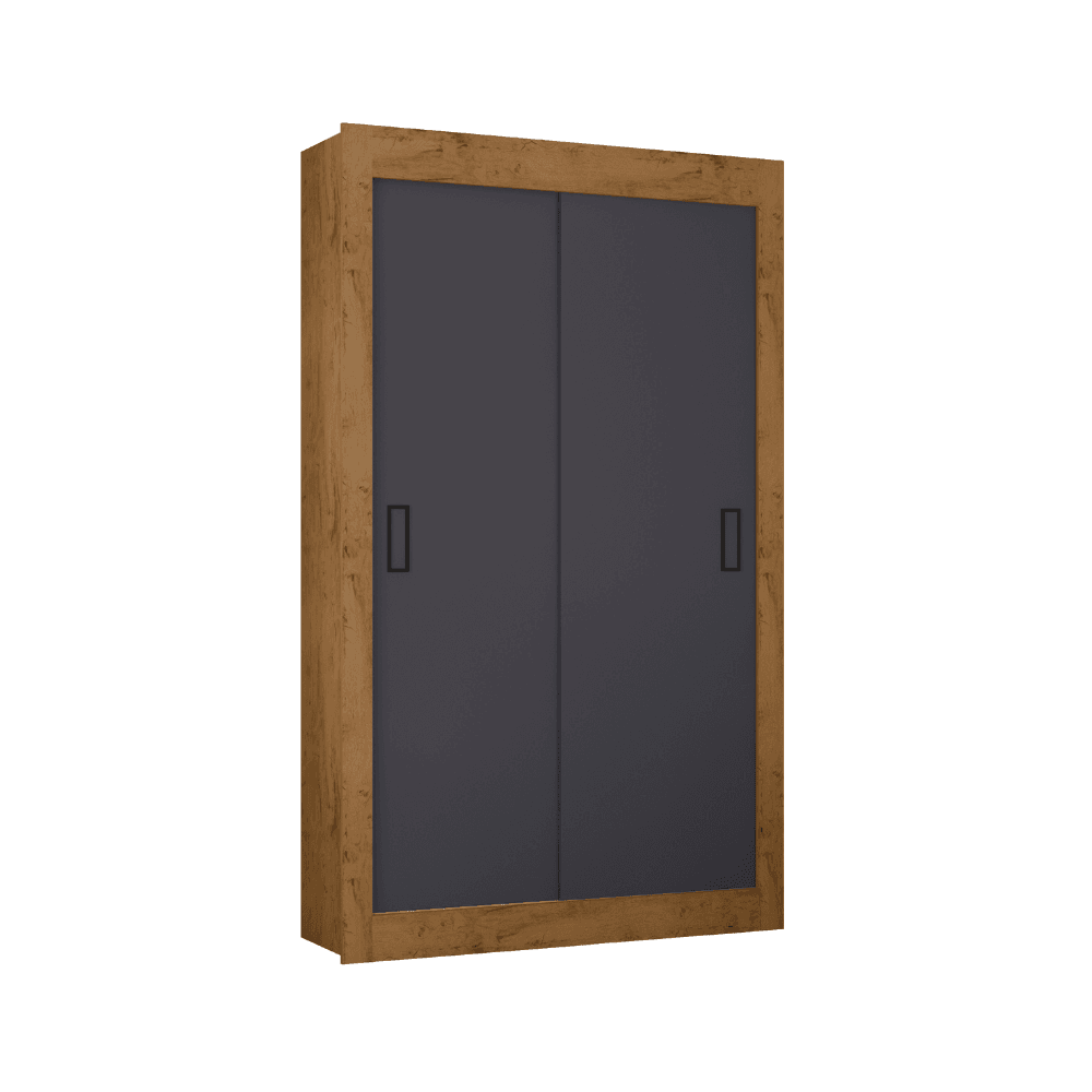 Guarda Roupa 22020 2 Portas Freijó e Carbono / Freijó Araplac ...