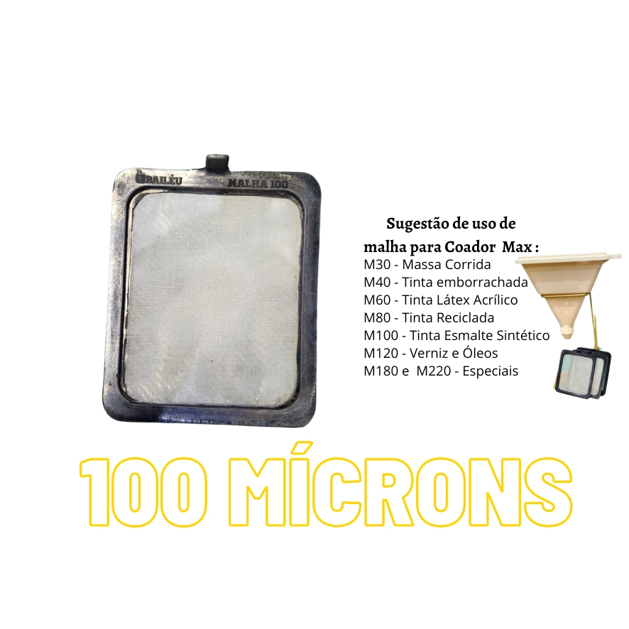Refil Coador Malha aço inox M100 Bailéu Max Bailéu | MadeiraMadeira