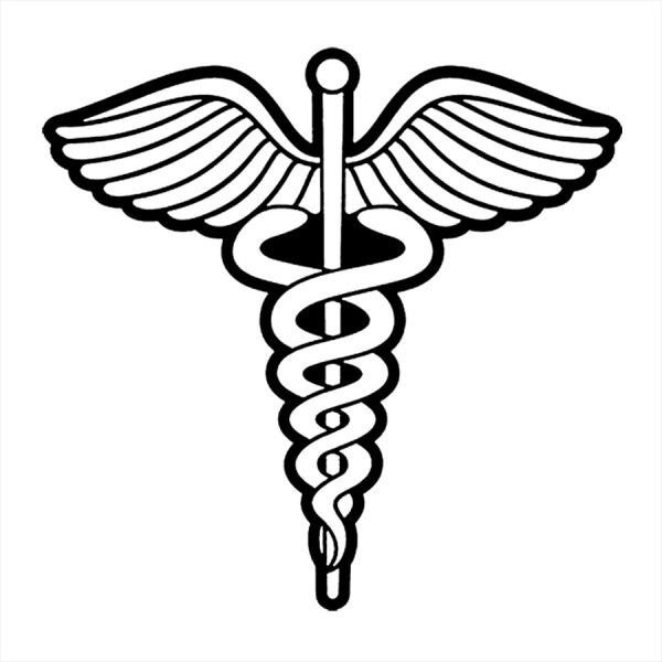 Adesivo de Parede 50x48cm - Caduceu De Hermes Símbolo Medici ...