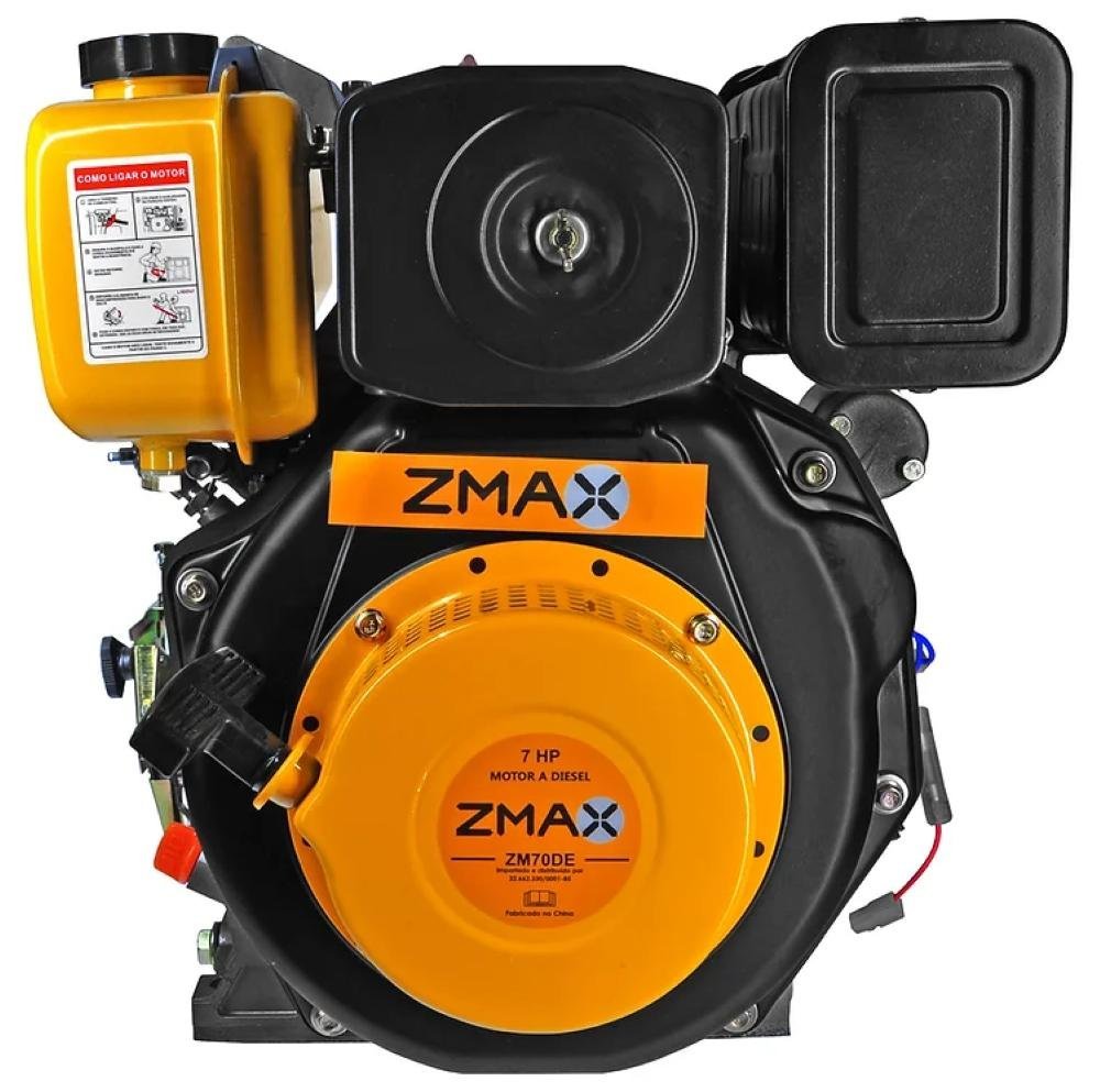Motor Diesel Zm70de 6.0 Hp 4 Tempos Partida Elétrica 453976 Zmax | MadeiraMadeira
