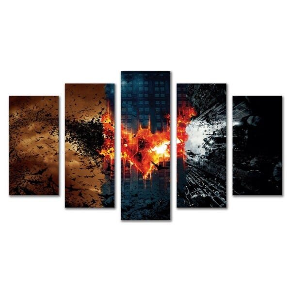 Kit 5 Quadros Decorativos Batman | MadeiraMadeira
