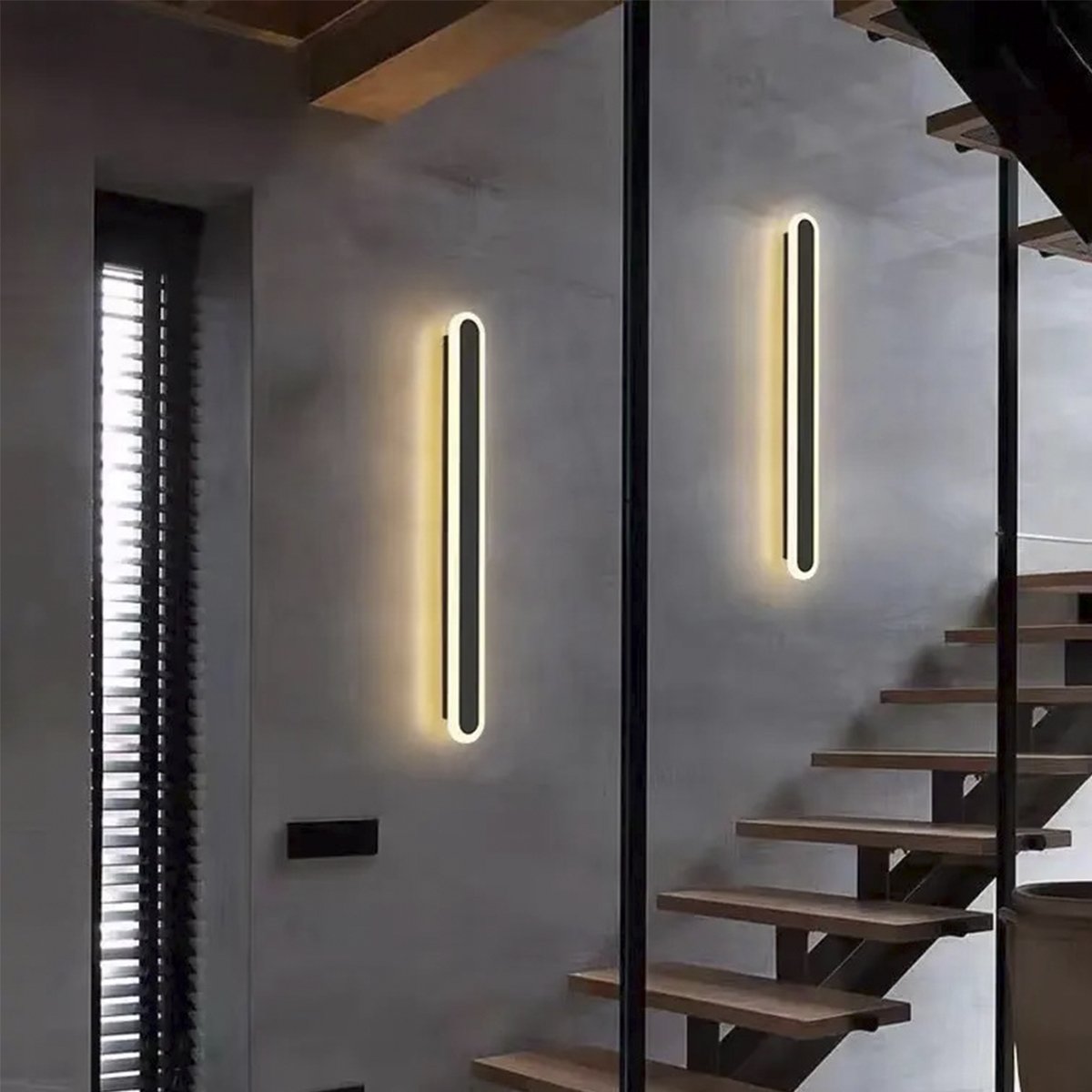 Arandela Linear Acrilico Borda Luminosa 60 Cm Led Lup98 | MadeiraMadeira