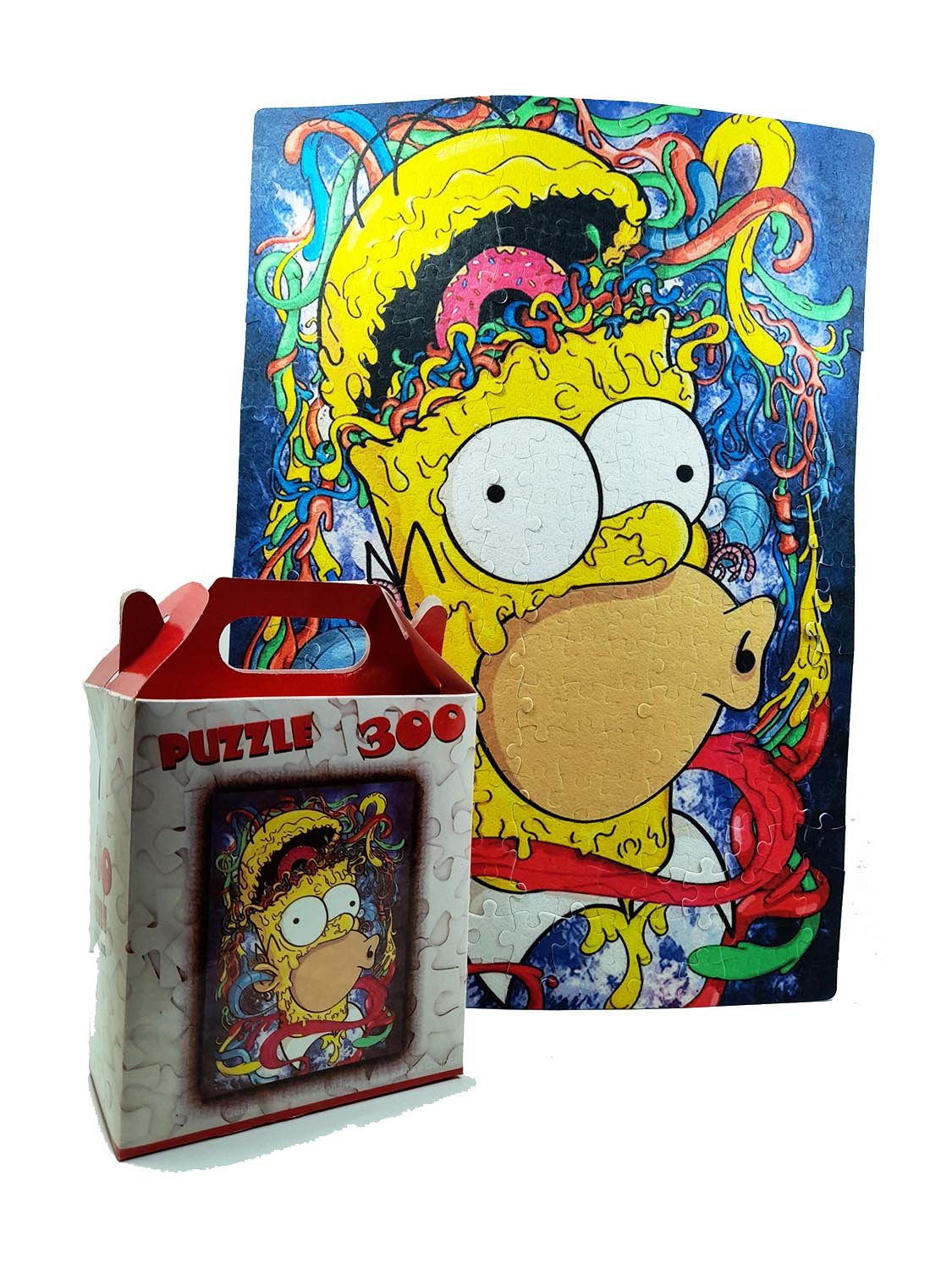 Quebra-cabeça Puzzle Homer Abstrato de 300 peças | MadeiraMadeira