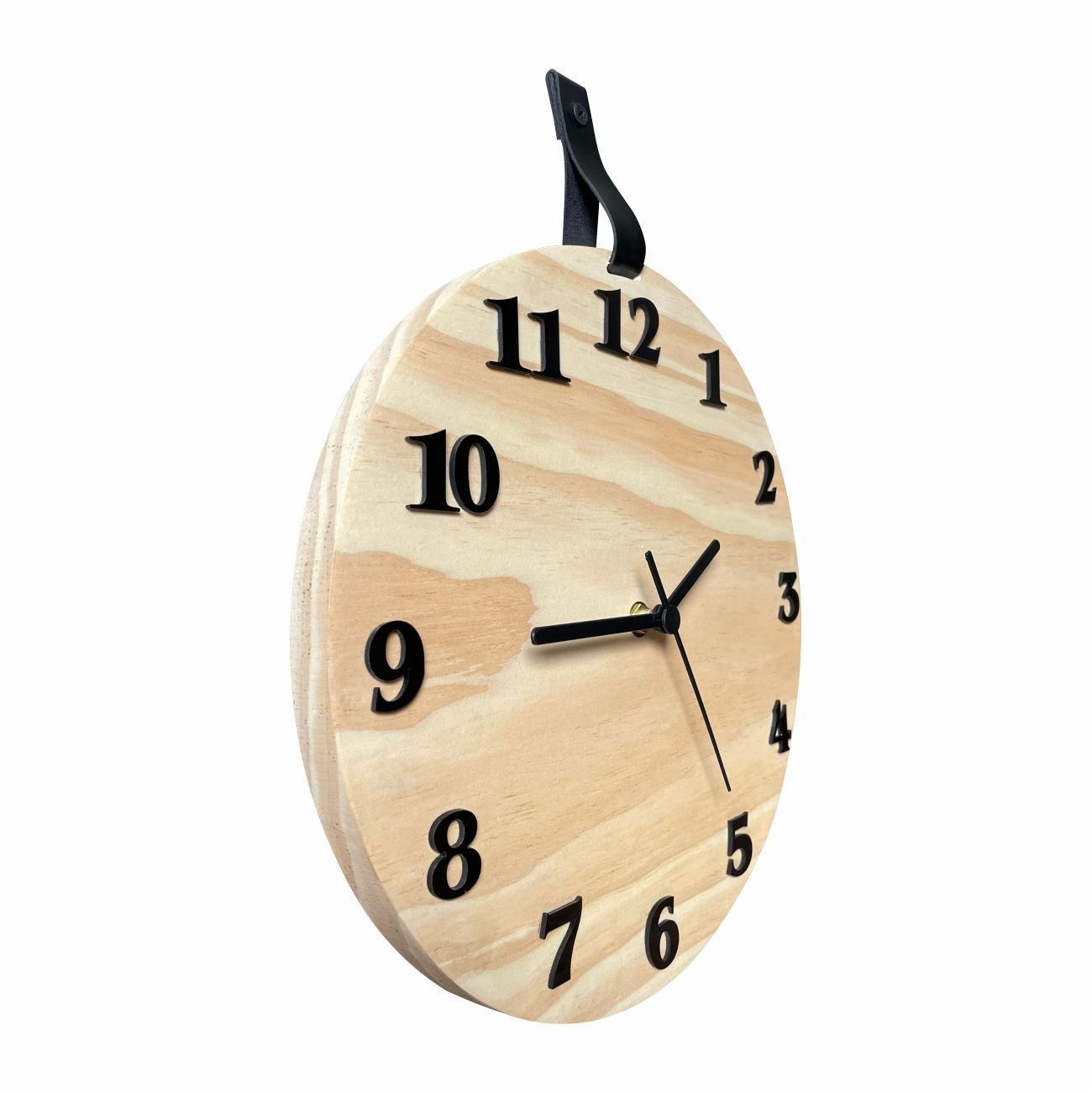 Relógio De Parede Decorativo Moderno Madeira Natural | MadeiraMadeira