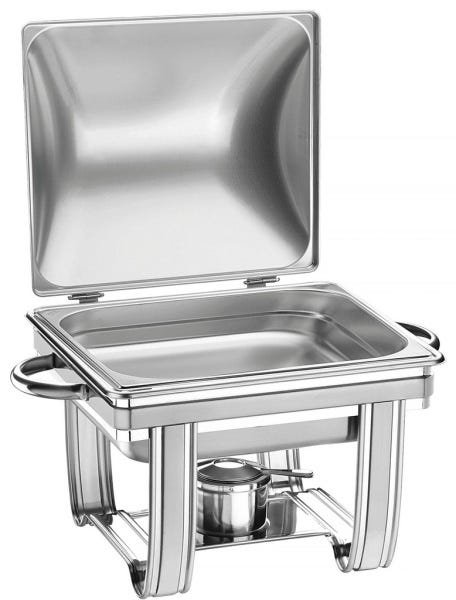 RECHAUD RETANGULAR 2/3 EM AÇO INOX COM 1 CUBA E FOGAREIRO TRAMONTINA ...