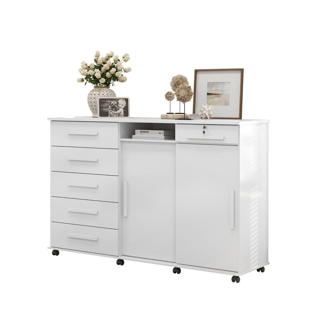 Cômoda Max 2020 Branco - Lukaliam | MadeiraMadeira