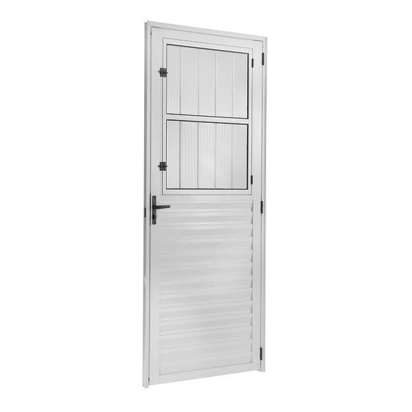 Kit Porta Portigo Direita 210x80cm Branca Esquadrisul | MadeiraMadeira
