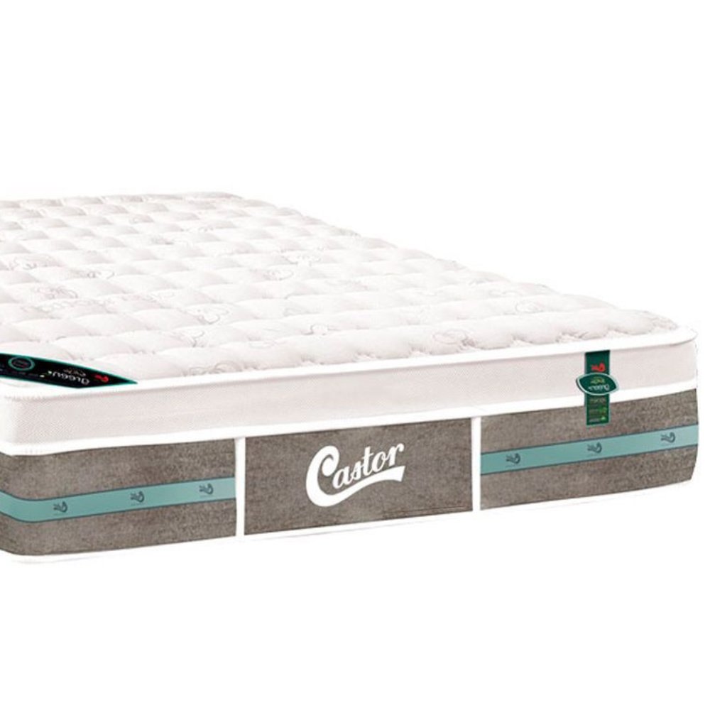 Colchão Casal Castor Gold Star Green 138x188x32cm | MadeiraMadeira