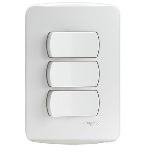 Conjunto 3 Interruptores Paralelos 10a 220v S3b62230 Miluz - Schneider ...