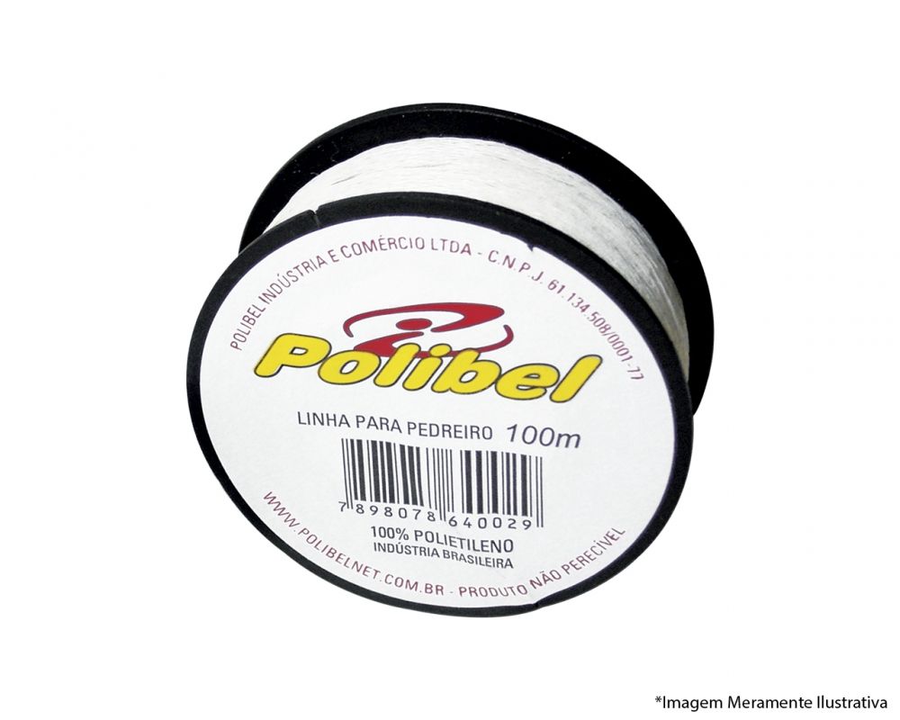 Linha Pedreiro Polibel Lisa 100m Polietileno C/12pcs | MadeiraMadeira