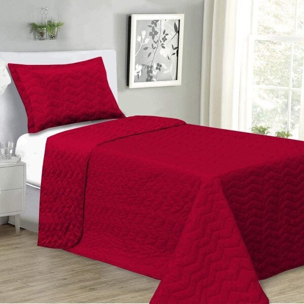 Kit Colcha Classic Solteiro 2 Peças 180 Fios Tecelagem Damata ...