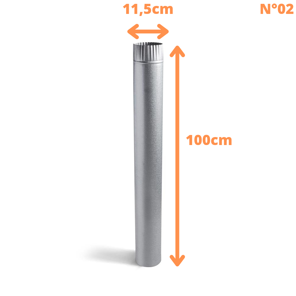 Kit Chaminé para Fogão de Chapa Galvanizada Olibox | MadeiraMadeira