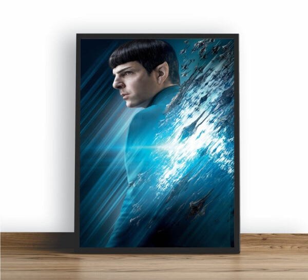 Quadro Decorativo Poster Star Trek Personagem Spock | MadeiraMadeira