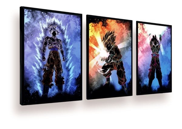 Quadro Decorativo Coleção Goku Dragon Ball Super Retro | MadeiraMadeira