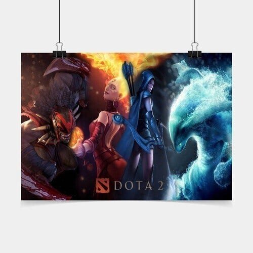 Poster Game Adesivo dota 2 hds 14 PG3343 | MadeiraMadeira