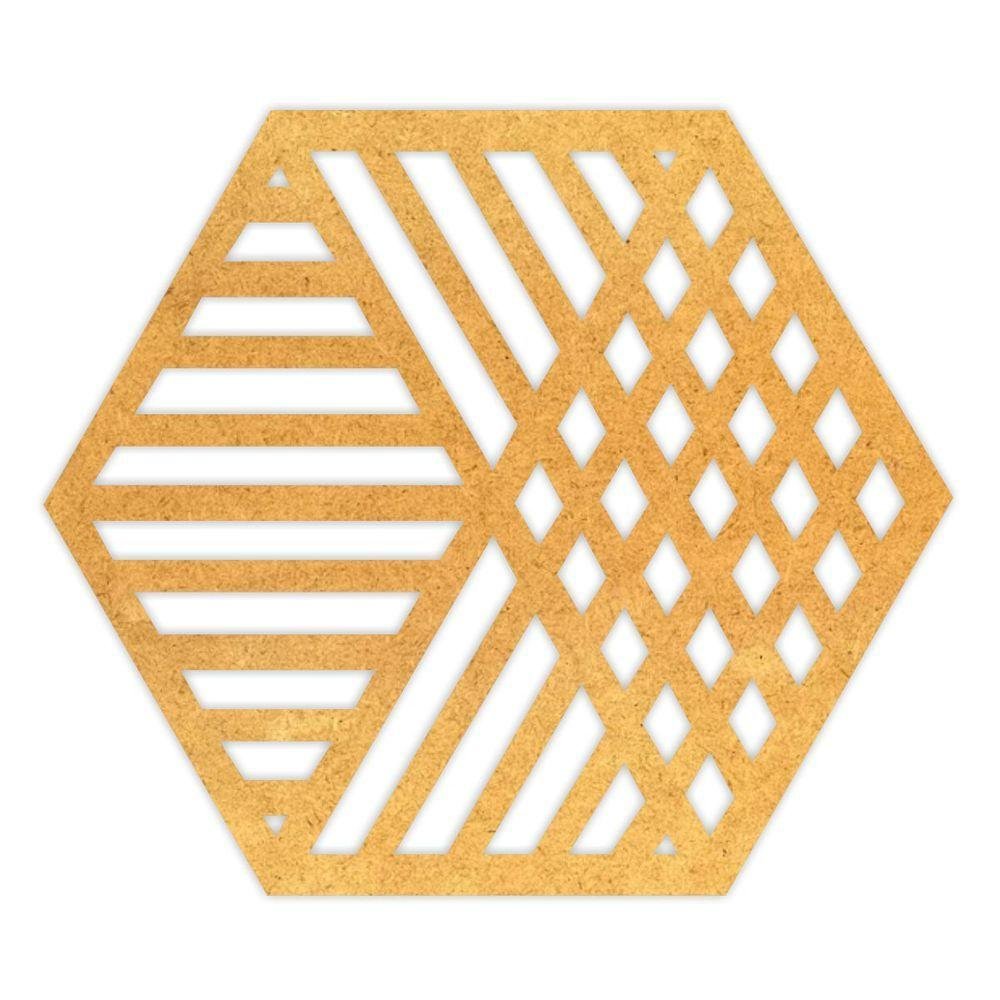 Quadro Painél Decorativo Cobogó Hexagonal Mdf 03mm Mod03 | MadeiraMadeira