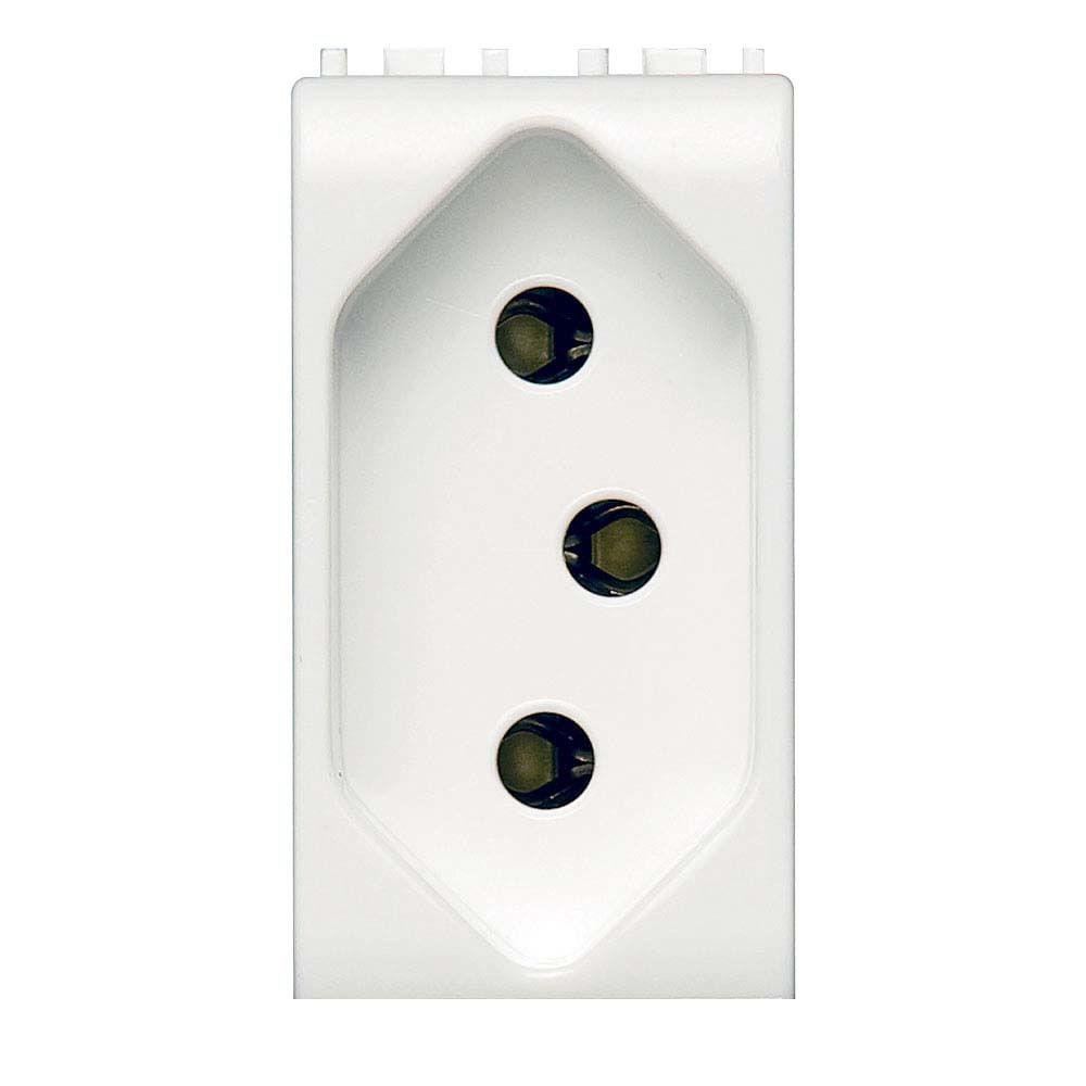 Módulo para tomada 10A bivolt branco Thesi Bticino | MadeiraMadeira