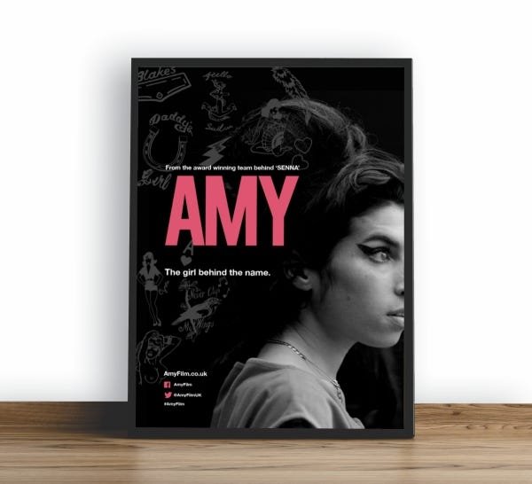 Quadro Decorativo Poster Amy Winehouse Álbum Music | MadeiraMadeira